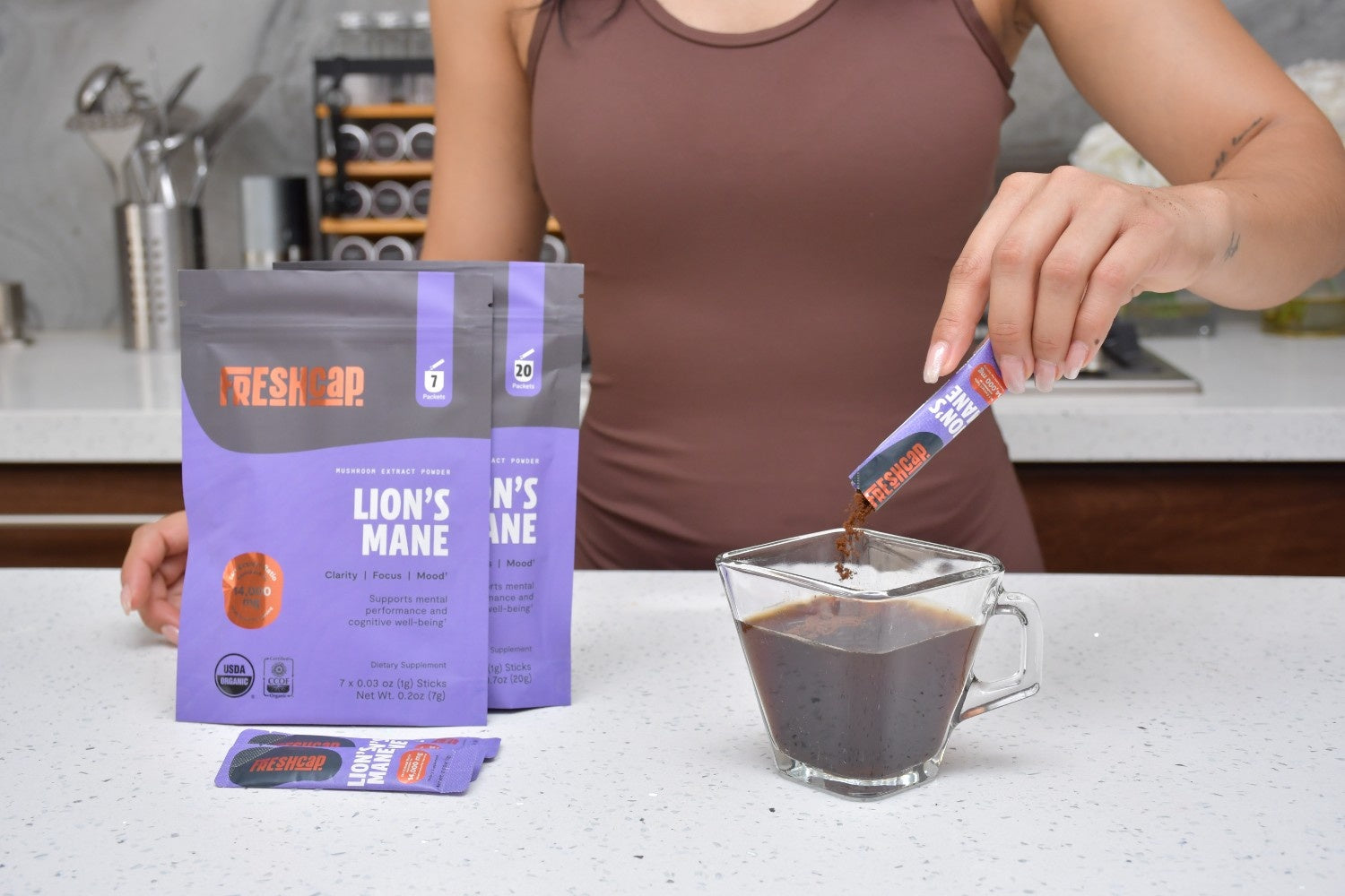 How Lion’s Mane Stick Packs Make Daily Wellness Easy | FreshCap Mushrooms